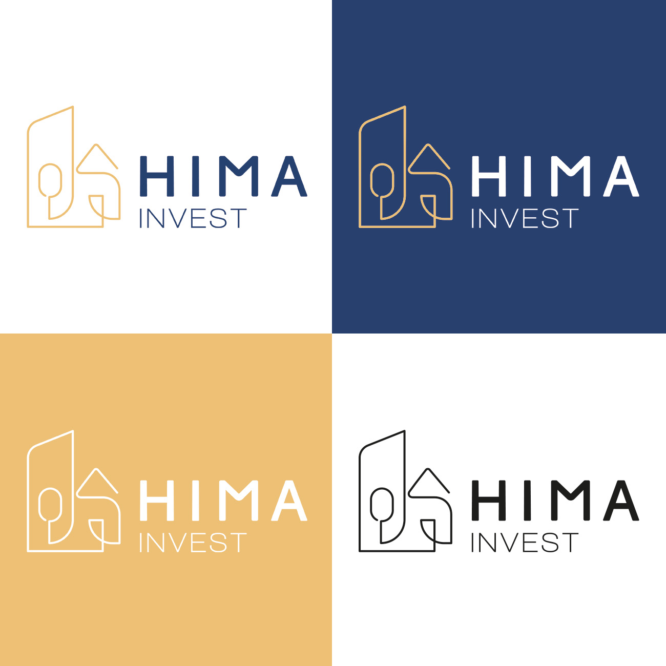 Création d'un logo et naming pour HIMA - AVICOM' agence de branding